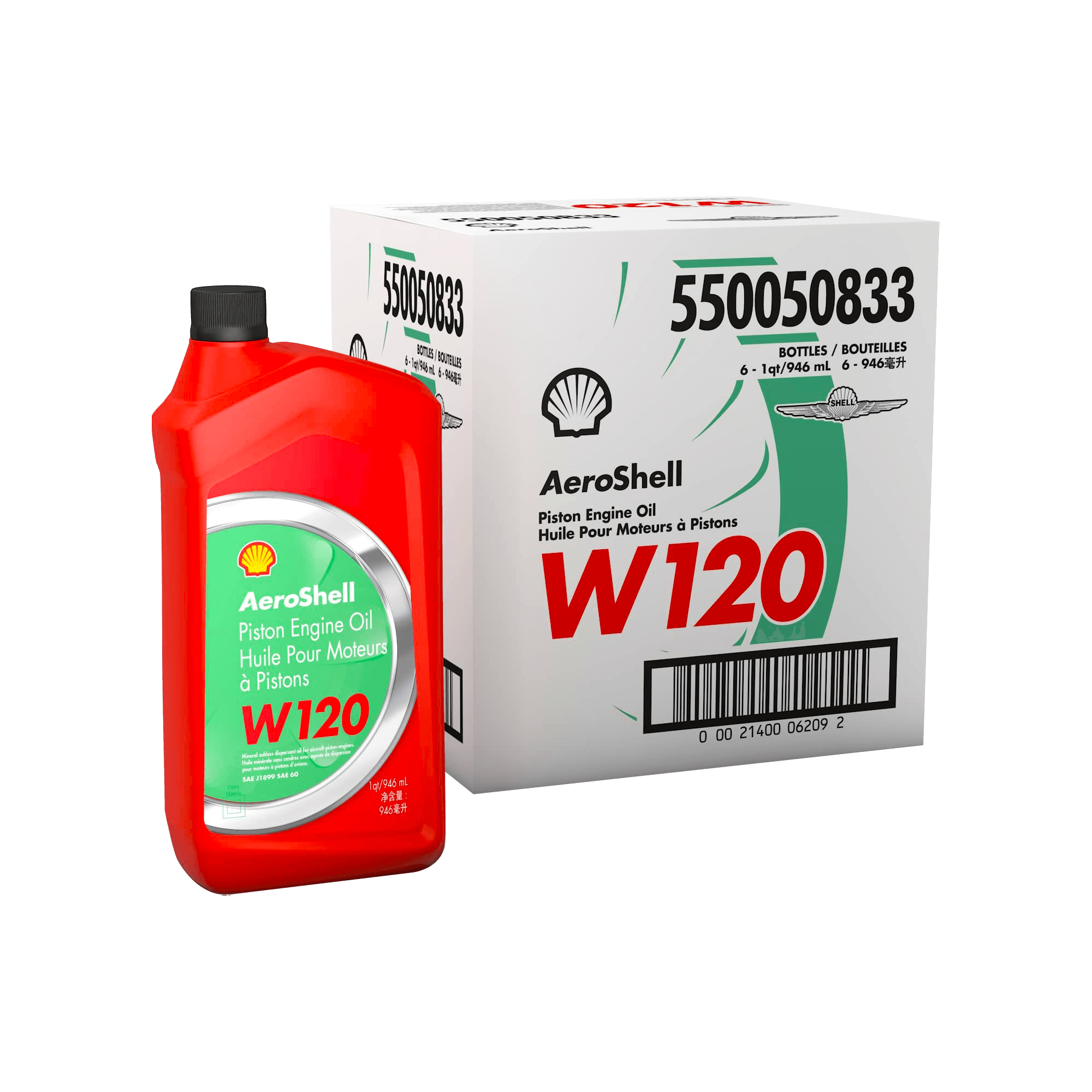 AeroShell W120 Aceite de Pistón - Botella de Cuarto de Galón (946mL ...