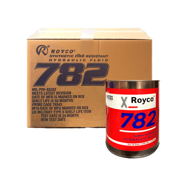 Royco 782 Fluido hidráulico de base mineral MIL-PRF-83282D Caja 24QTS - TGA